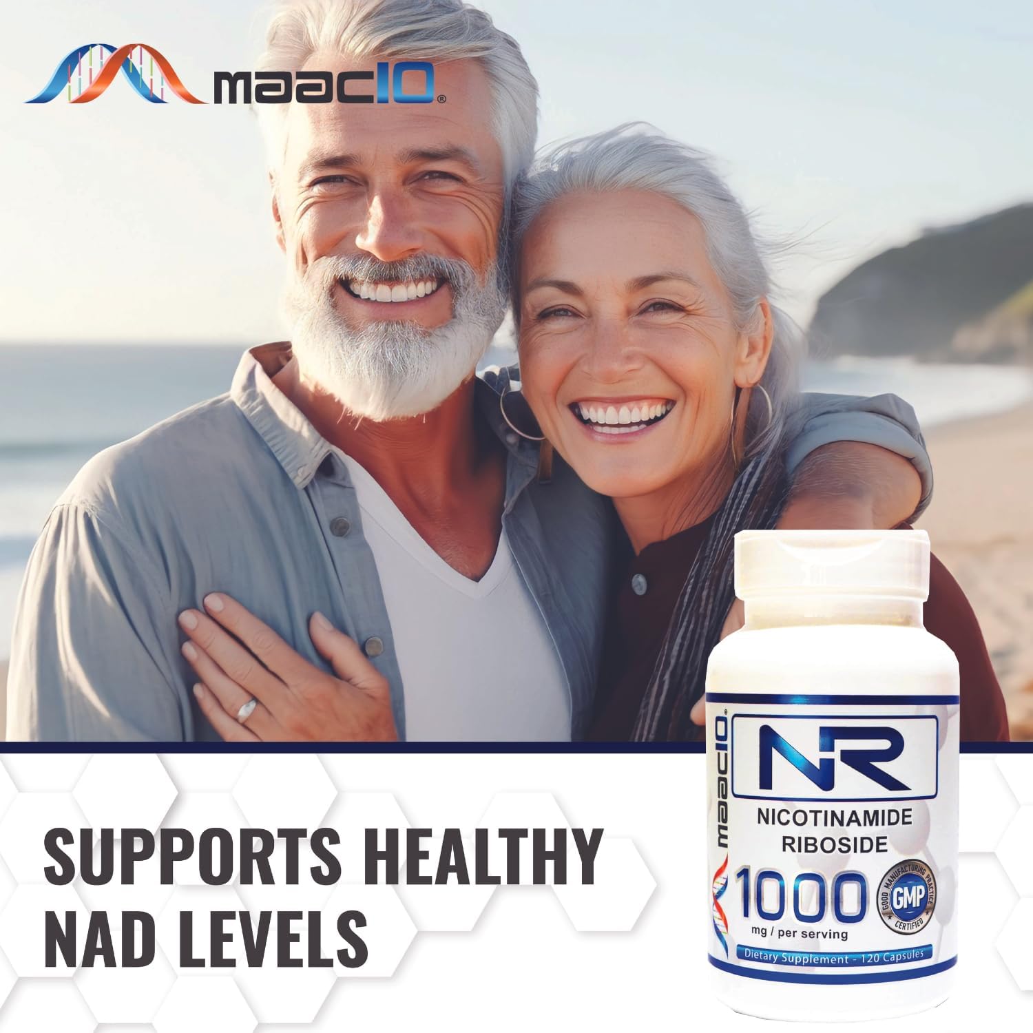 MAAC10 Nicotinamide Riboside 1000mg NR NAD+ Supplement. - MAAC10 Formulas